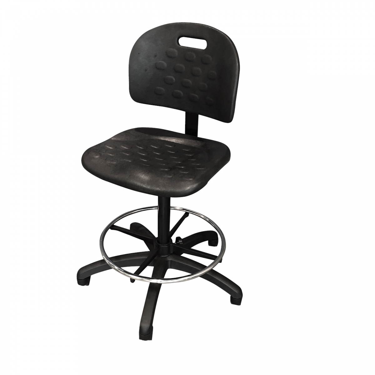 PT-3-C Adjustable Polyurethane Tilting Industrial Stool with Casters ...